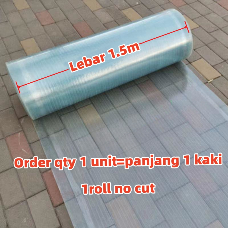 PVC Roof Sheet 1mm tebal anti uv Polycarbonate Sheet Atap Cerah Atap ...