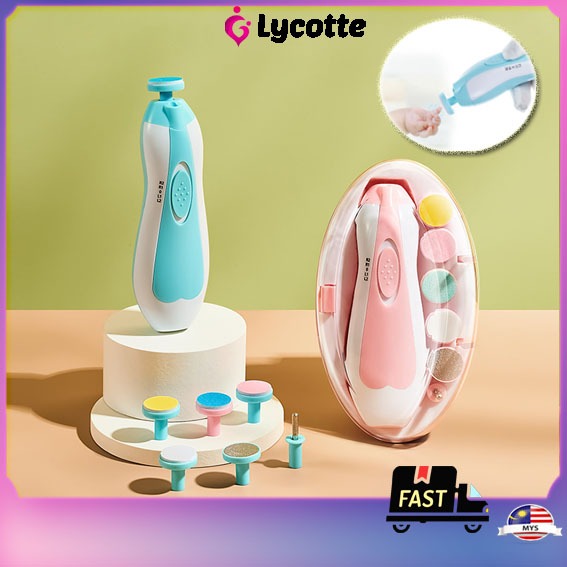 LYCOTTE 6 in 1 Electric Baby Adult Nail Trimmer Pedicure Manicure Baby Nail Clipper BABY NAIL TRIMMER Shopee Malaysia