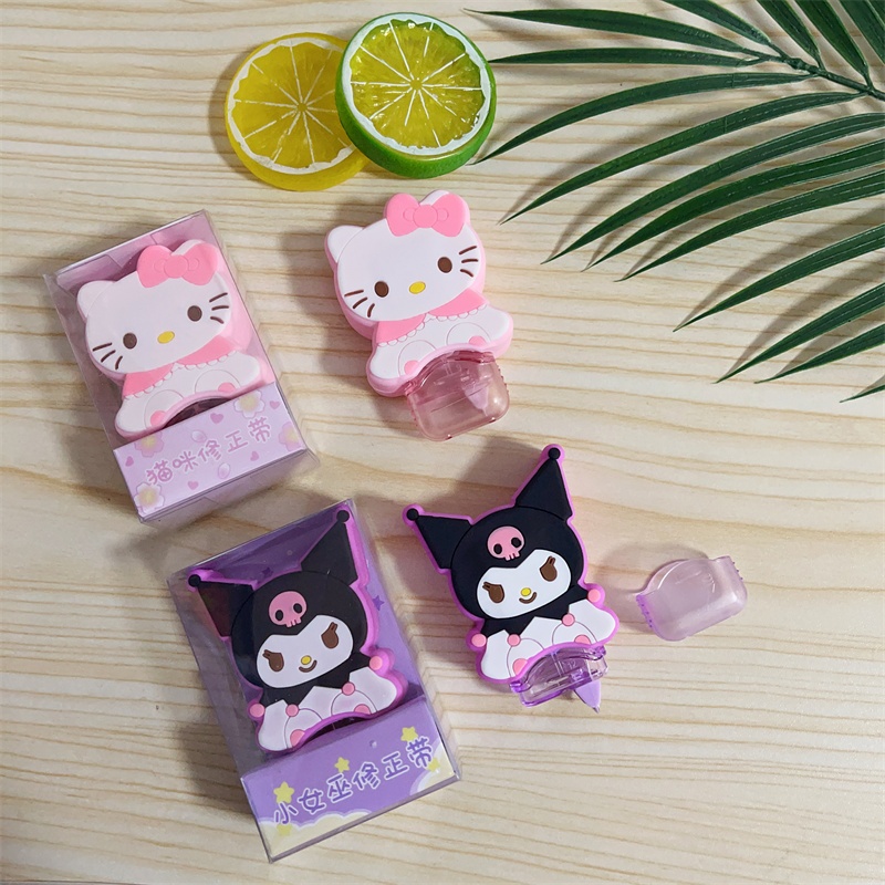 Kuromi Correction Tape Hello Kitty Correction Tape Cute Stationery Alat ...