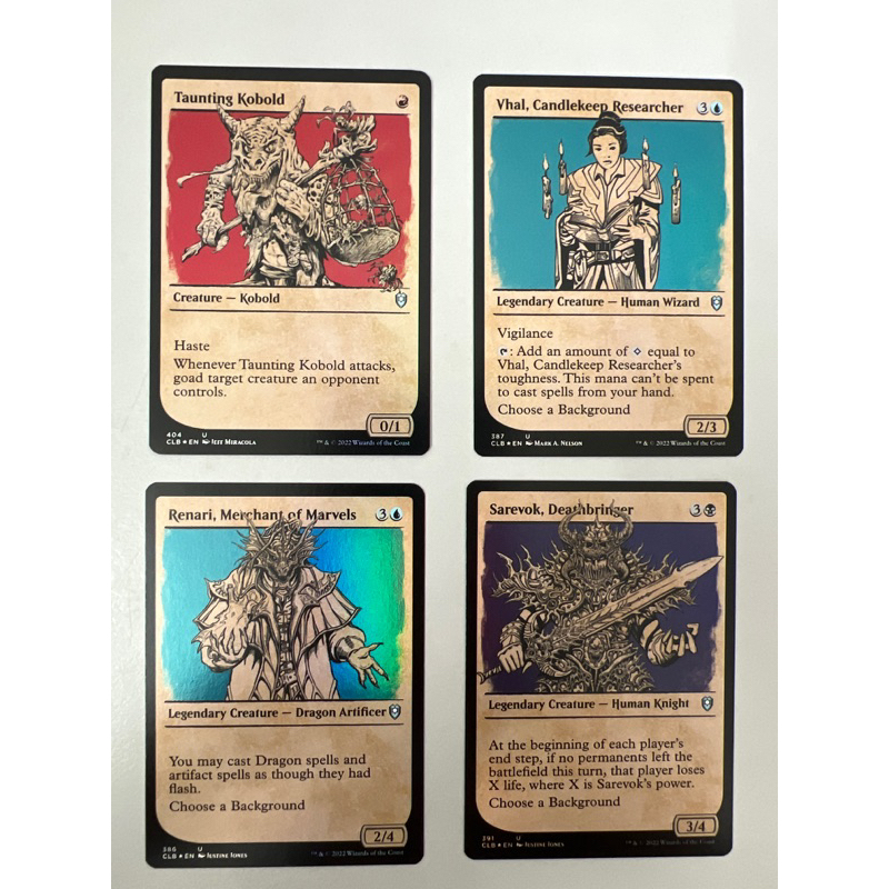 MTG Taunting Kobold/ Vhal, Candlekeep Researcher/ Renari, Merchant of ... MTG Taunting Kobold/ Vhal, Candlekeep Researcher/ Renari, Merchant of ...