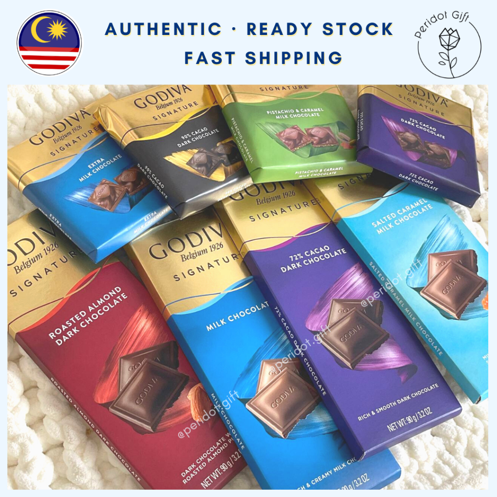 Godiva Chocolate Bar 90g and 60g - Halal Coklat | Shopee Malaysia