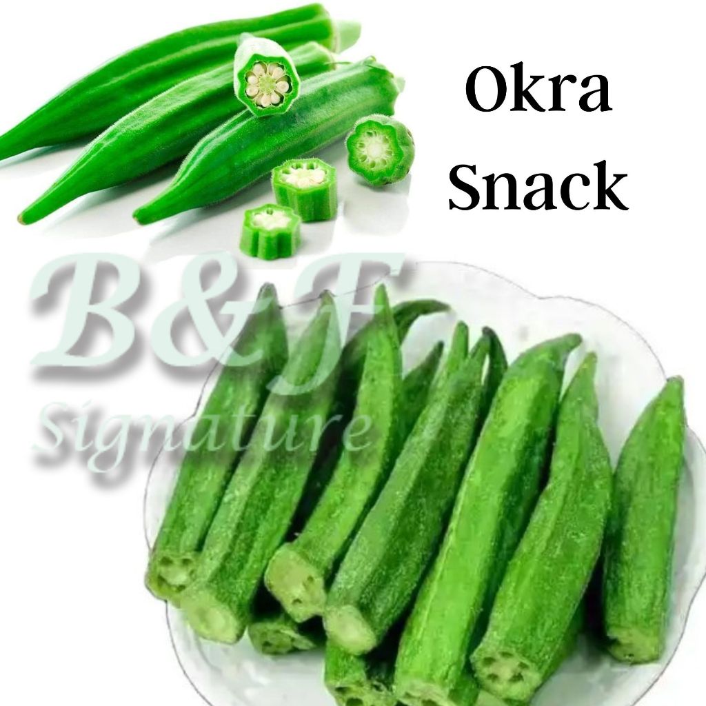 Dried Okra Crunchy Snack Crispy Lady Finger 100g 秋葵脆干 羊角豆 冻干 零食 Dried ...