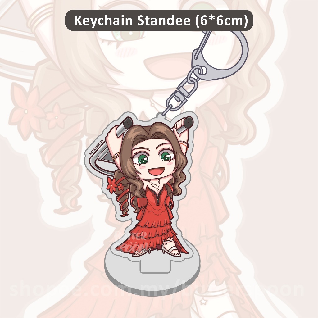 Aerith Gainsborough Final Fantasy 7 Remake Red dress with chair version ...