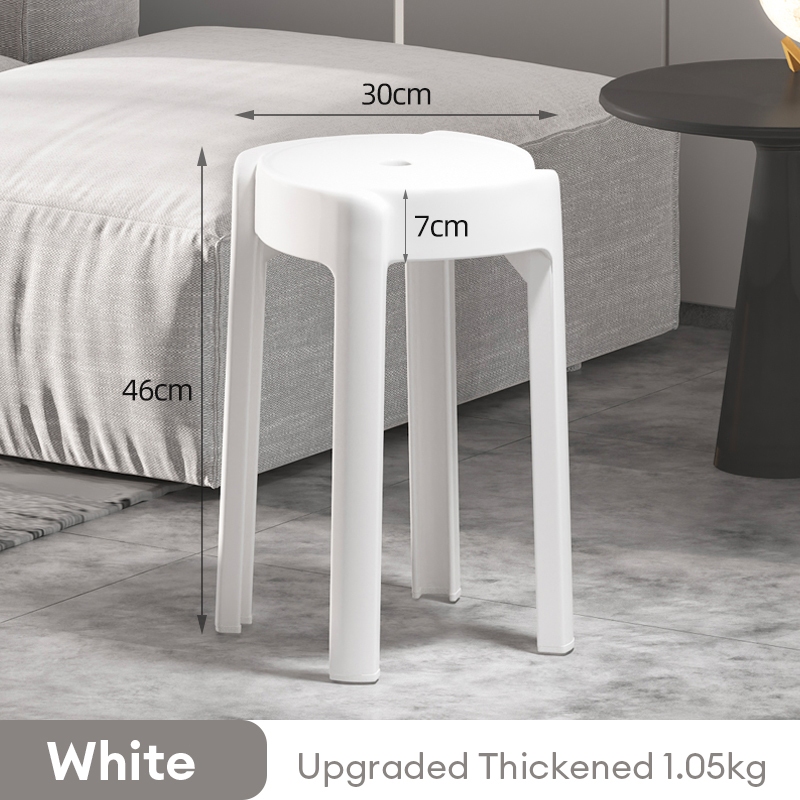 Plastic Chair Stackable Thickened Storage Dining Chair study chair ...