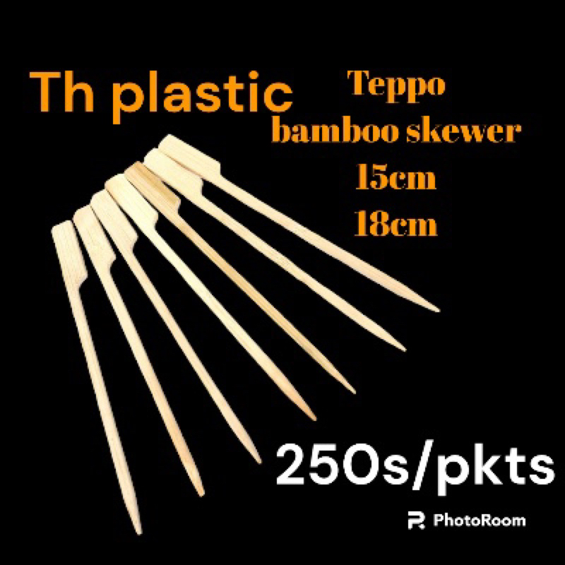 TEPPO BAMBOO SKEWER 15CM-200/18CM-100s/pkts / ODEN STICK / BAMBOO ...