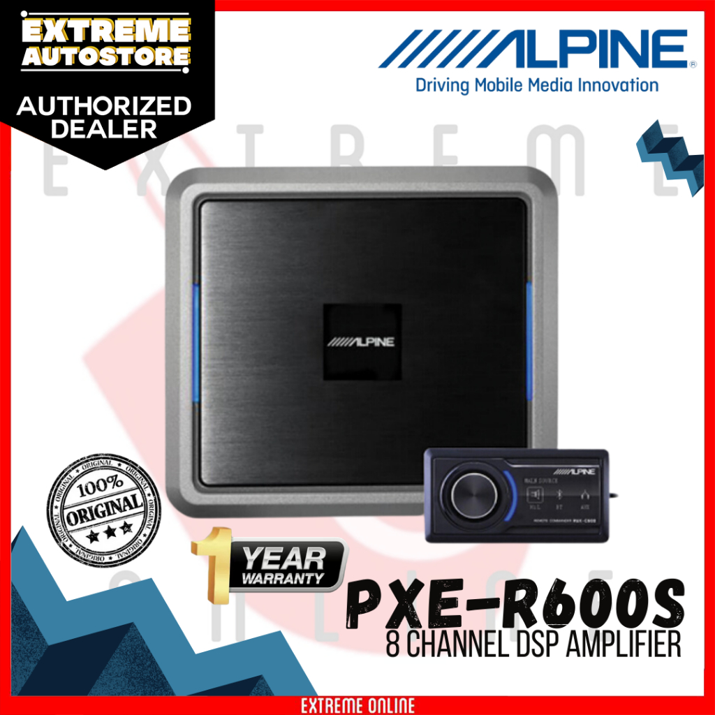 ALPINE Car Audio PXE-R600S DSP Built in 8 Channel Amplifier Audio Processor | Shopee Malaysia