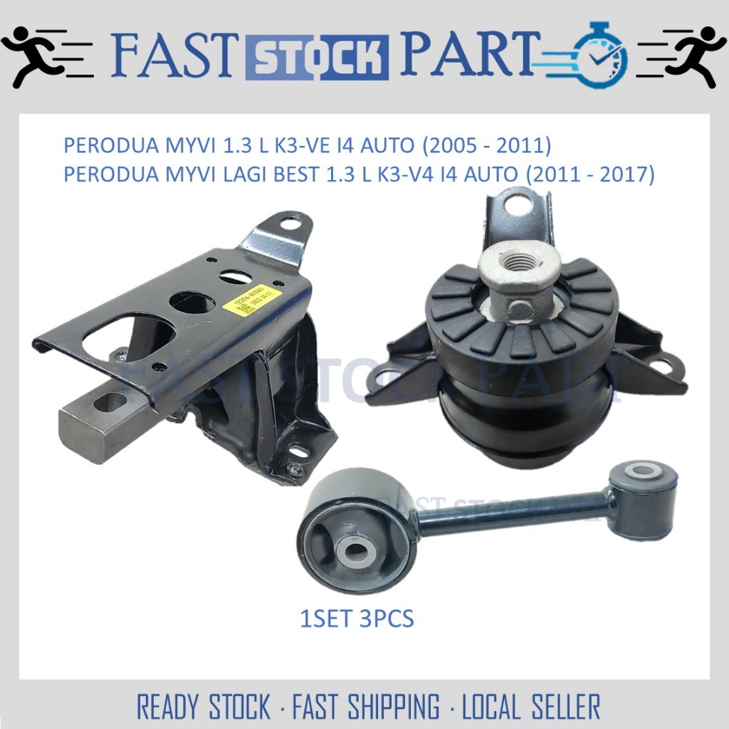 1SET 3PCS ENGINE MOUNTING - PERODUA MYVI 1.3 AUTO (2005-2011), MYVI ...
