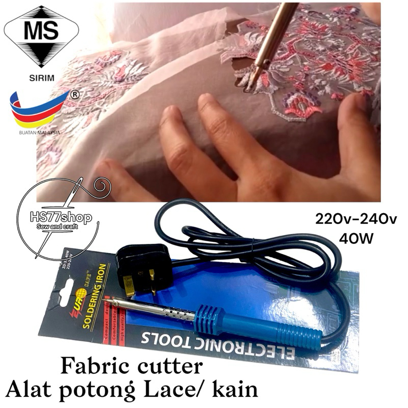Alat memotong lace/ soldering iron Tim lace/ soldering cut lace/ alat ...