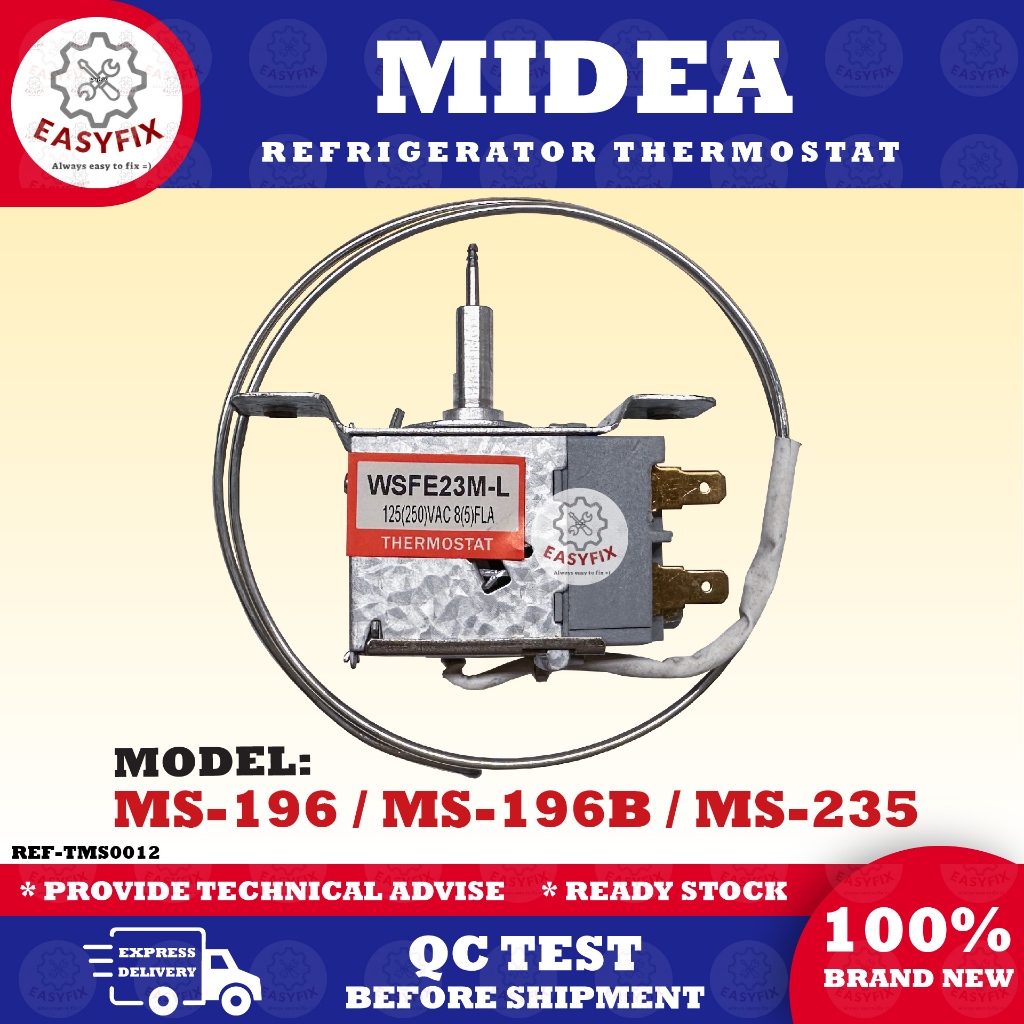 MS-196 / MS-196B / MS-235 MIDEA REFRIGERATOR THERMOSTAT PETI SEJUK THERMOSTAT | Shopee Malaysia