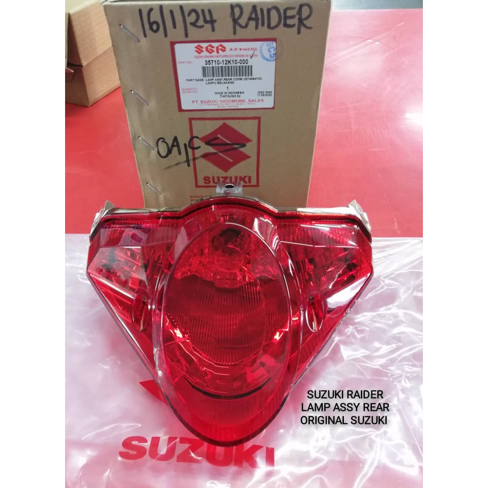 SUZUKI RAIDER LAMP ASSY COMB/LAMPU BELAKANG SUZUKI RAIDER ORIGINAL ...