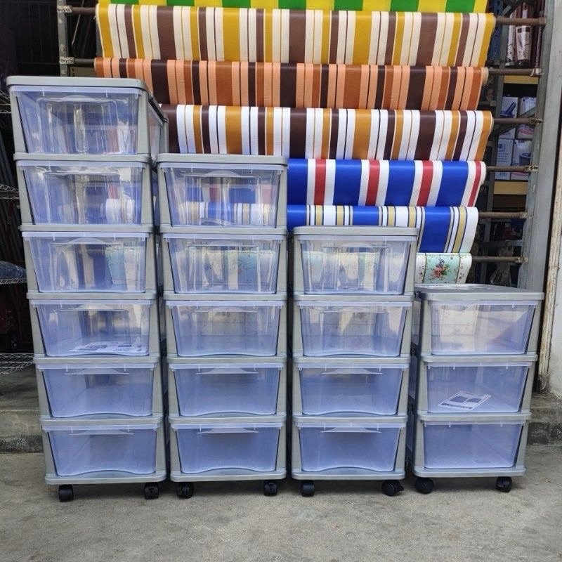 Rayaco MULTICOLOUR transparent Plastik Drawer Tier Plastic Drawer ...