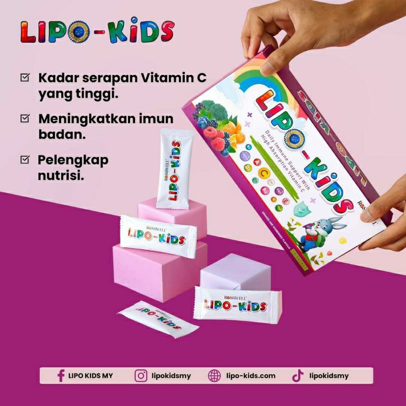 LIPO KIDS ORIGINAL| TRIPLE ACTION MULTIVITAMIN FOR KIDS| Vitamin untuk ...
