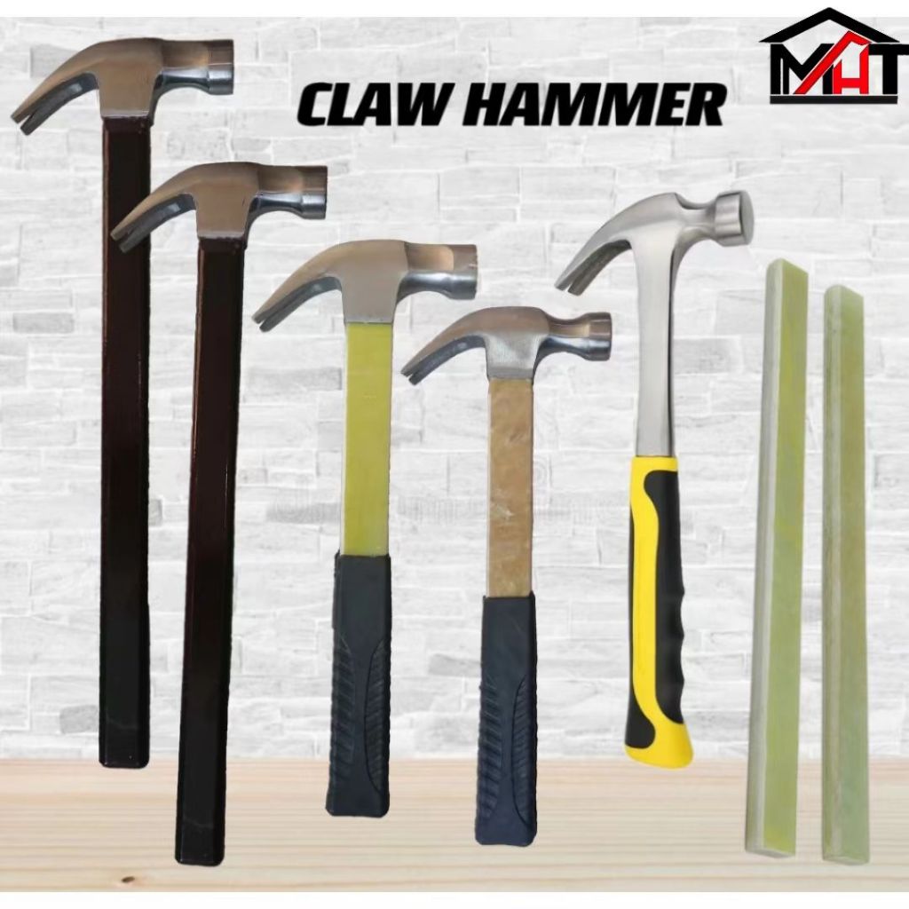 Claw Hammer 0.35KG, 0.5KG 5 Types Hammer Nailing DIY Tool Tukul Paku ...