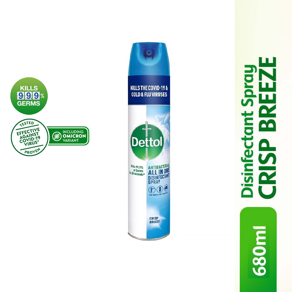 DETTOL Disinfectant Spray Crisp Breeze 680ml | Shopee Malaysia