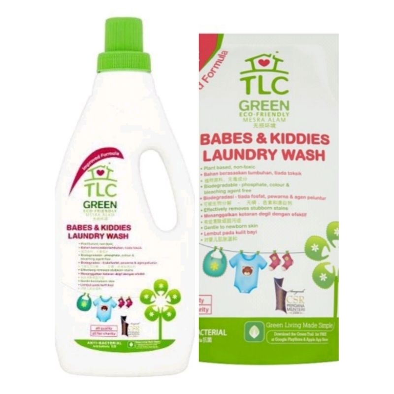 TLC Green Eco-Friendly Babes & Kiddies Laundry Wash (1.8/2 Litres ...