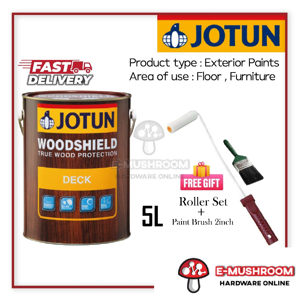 5L Jotun Paint Woodshield True Wood Protection - Deck Varnish Kilat ...