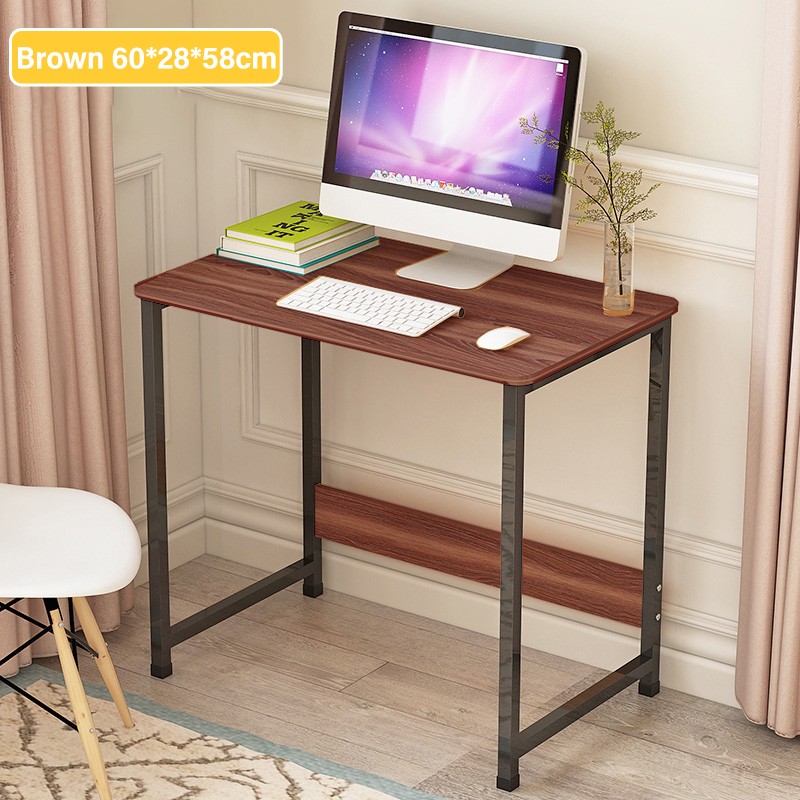 60*28cm White Meja belajar Small Study Table Simple Modern Side Table ...