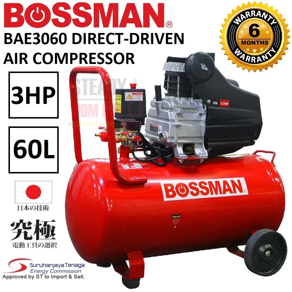 BOSSMAN BAE3060 DIRECT DRIVEN AIR COMPRESSOR / KOMPRESSOR ANGIN ...