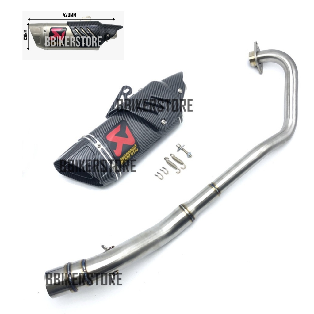 Yamaha Y15ZR v1 v2 LC150 y15 FULL SYSTEM EXHAUST muffler set Manifold Front y 15 zr Header Link ...