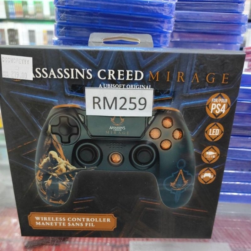 PS4 DUAL SHOCK WIRELESS CONTROLLER ASSASSIN CREED MIRAGE ORIGINAL NEW ...