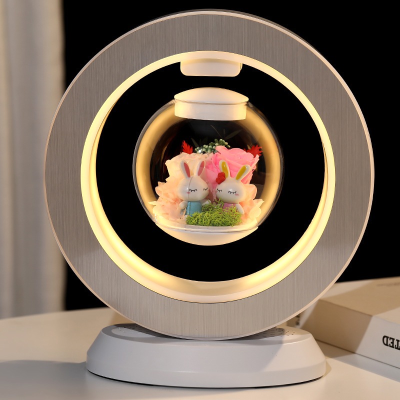 Floating Magnet Night Light Cartoon Creative Bedroom Romantic Gift Lamp ...