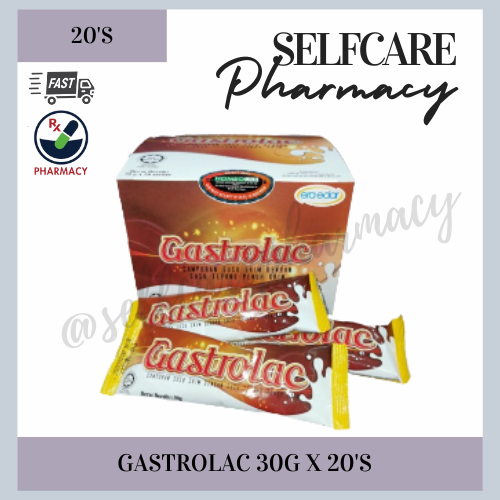 SUSU GASTROLAC 30G X 20'S UNTUK MASALAH GASTRIK DAN ANGIN | Shopee Malaysia
