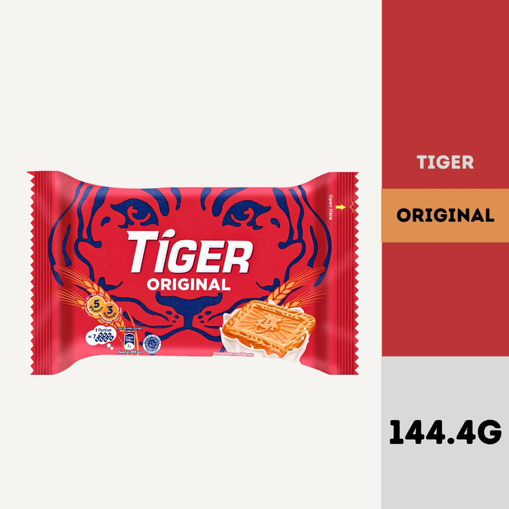 Tiger Biscuit Tiger Biskut Original / Chocolate 144.4g | Shopee Malaysia