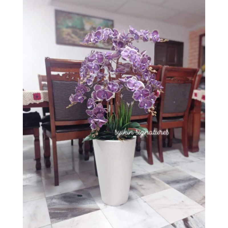 FLOOR ORCHID/GUBAHAN ORKID PREMIUM PASU BESAR TINGGI UNTUK RUMAH, OFIS ...