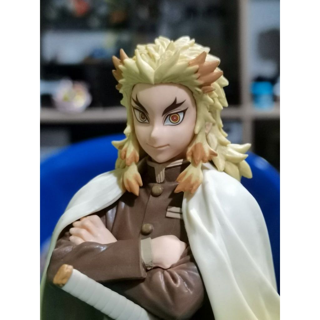 Demon Slayer Kimetsu No Yaiba DXF Kyojuro Rengoku Sepia Color | Shopee ...