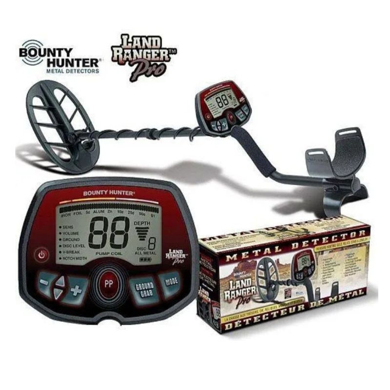 Bounty Hunter Land Ranger Pro Metal Detector - Pinpoint Mode with Depth ...