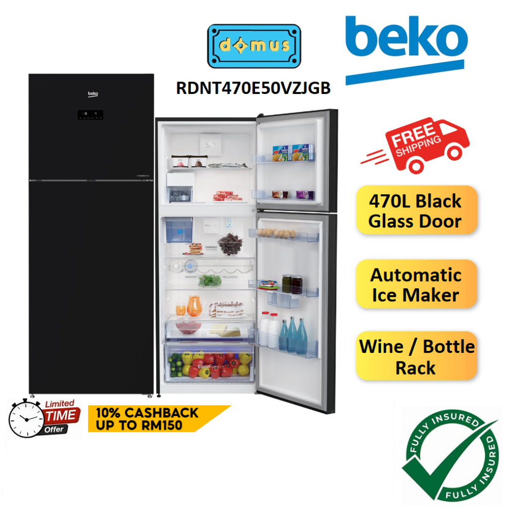 PREMIUM Beko Refrigerator Inverter 470L Fridge 2 Door With Auto Ice ...