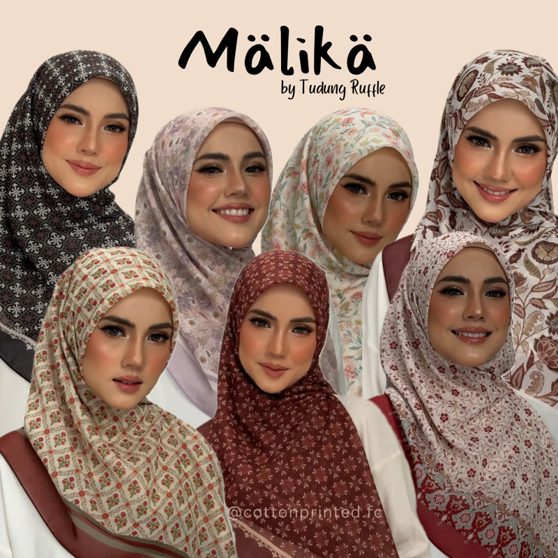 MALIKA by TUDUNG RUFFLE (white label) | Shopee Malaysia