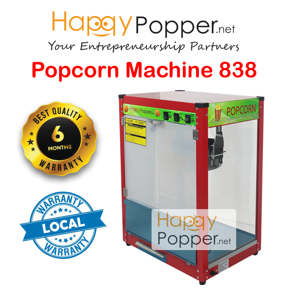 Happypopper Commercial Electric Mesin Table Top pop corn Popcorn ...