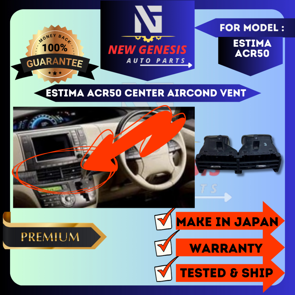 TOYOTA Estima ACR50 ACR55 2.4 GSR50 GSR55 3.5 AHR20 Dashboard Centre ...