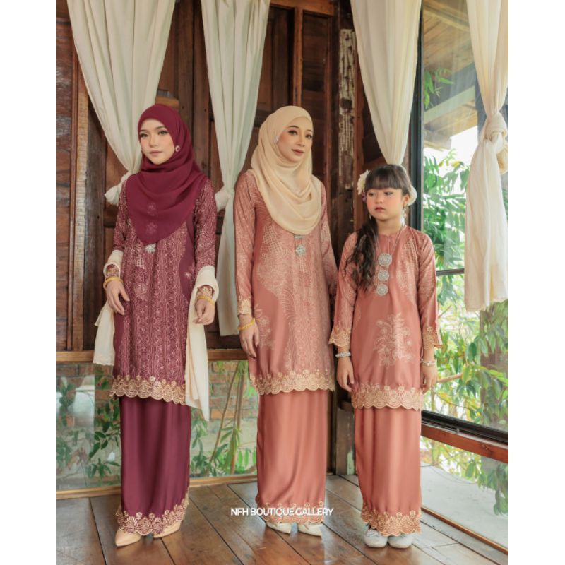 KURUNG DAYANG SARI/NAURAH BATIK SULAM IBU ANAK SEDONDON BY ...