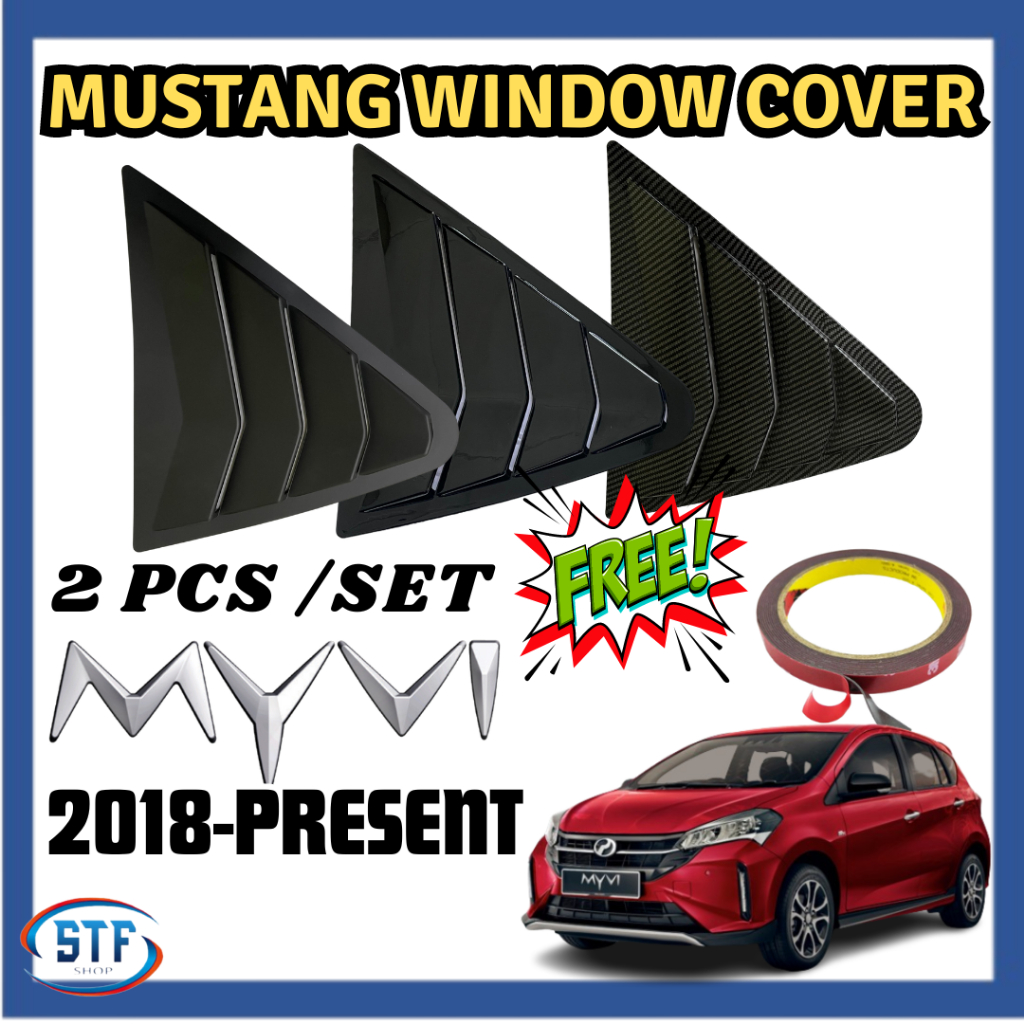 Perodua Myvi ( 2018-Present ) /Myvi G3 /Mustang Window Cover / Rear ...