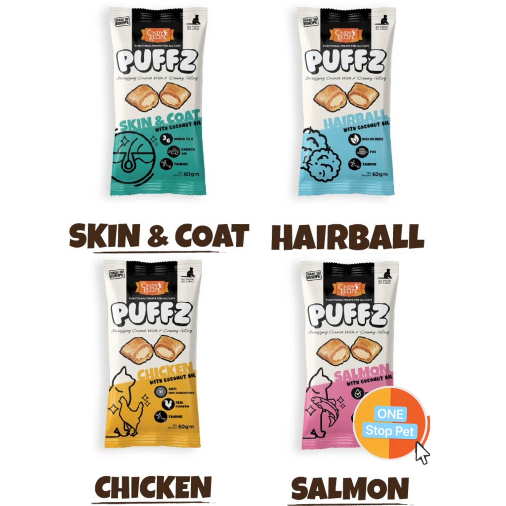 Cindys Recipe Puffz 60gm - Cat Treats | Shopee Malaysia