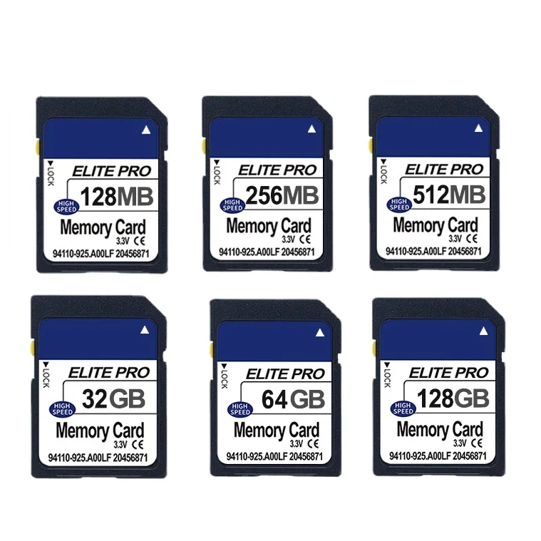 SD Card Elite Pro 128MB 256MB 512MB 1GB 8GB 32GB 64GB High Speed Class ...