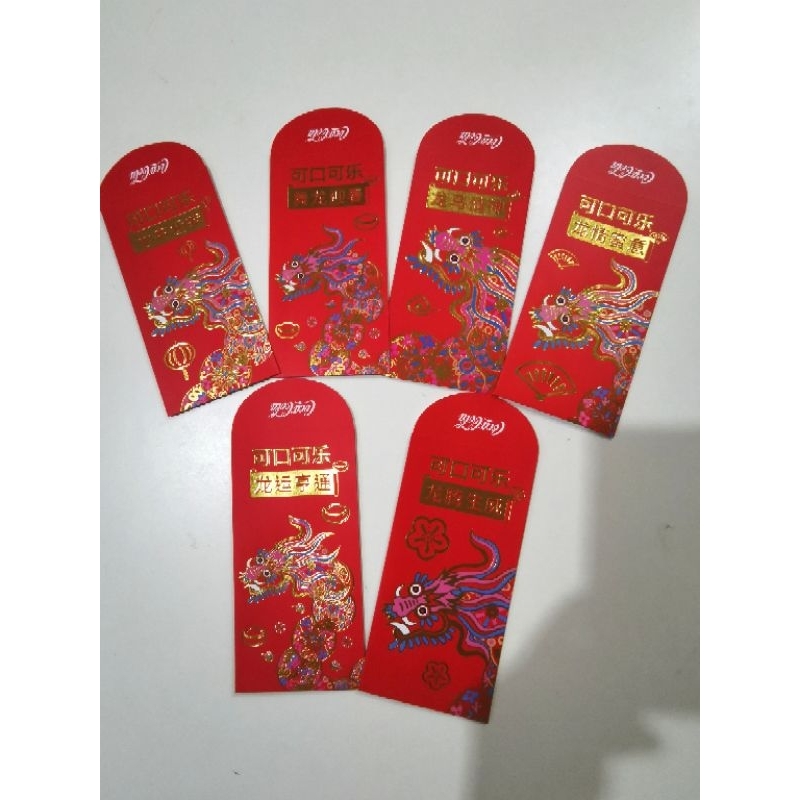 6x Coca Cola 2024 Dragon Ang Pow Red Packet Hong Bao Collector | Shopee ...