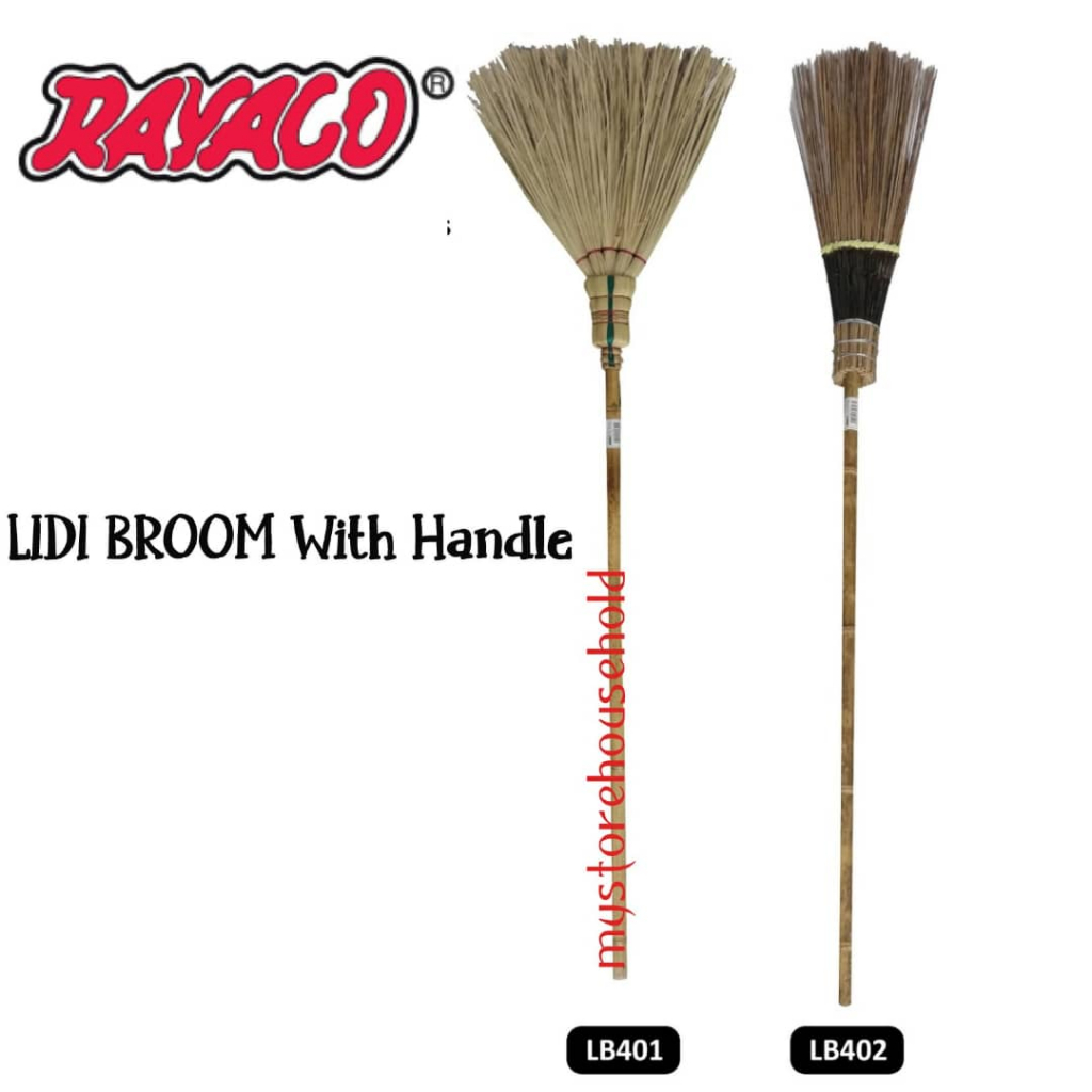 Lidi Broom With Bamboo Handle | Long Wooden Handle | Gardening Lidi ...