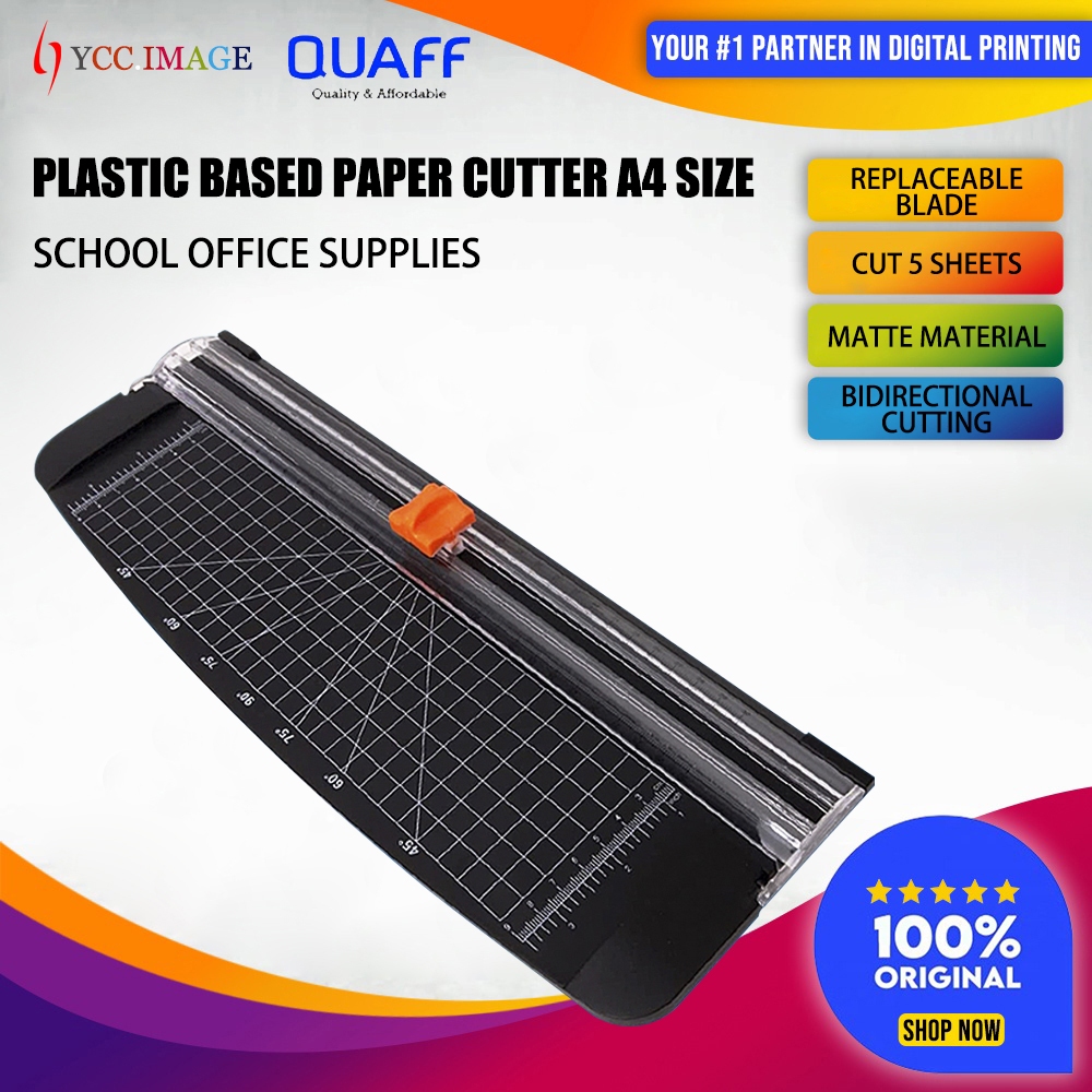 QUAFF A4 Size Plastic Base Paper Cutting Machine Small Cutting Machine ...
