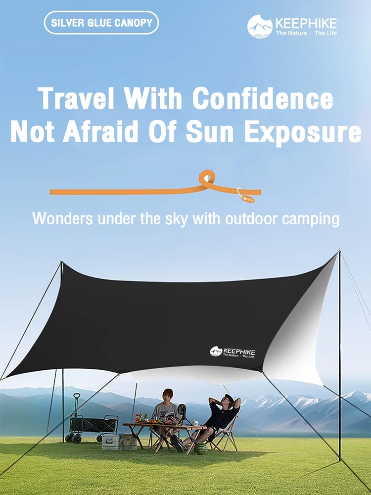 SOTIAY Tarp Fly Tarp Hexagonal Camping Automatic Khemah Camping Besar ...