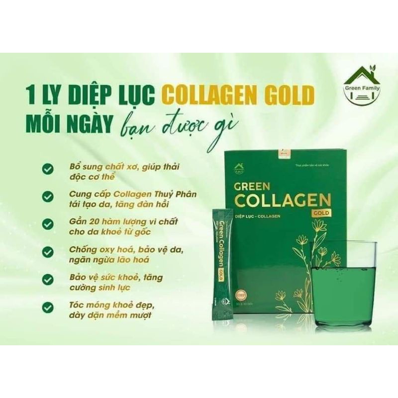 Genuine new model of chlorophyll collagen, box of 30 packs | Shopee ...