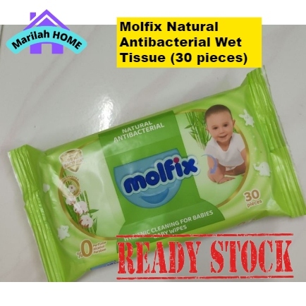 Molfix Natural Fresh Clean/ Antibacterial Wet Tissue (30 pieces ...