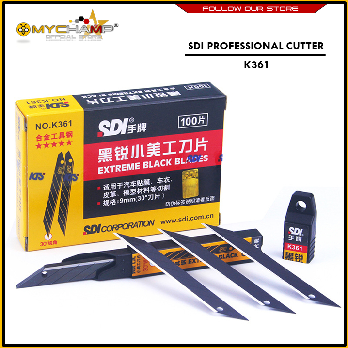 SDI K361 PROFESSIONAL KNIFE BLADES TINTED KNIFE (10)pc | Shopee Malaysia