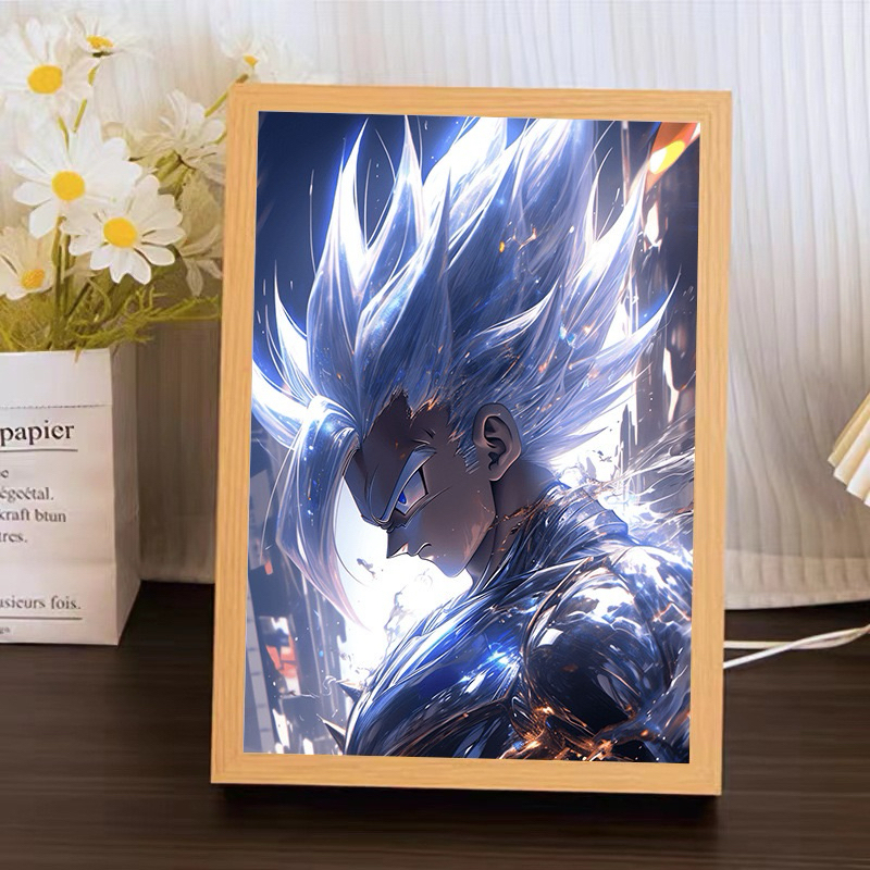 Dragon Ball Goku Light Painting Anime Photo Frame Painting Lamp ...