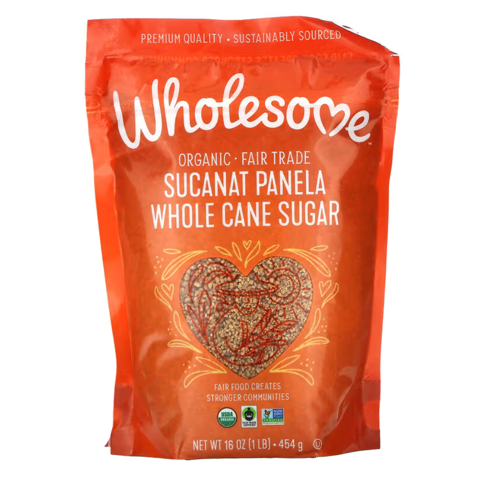 Wholesome Sweeteners, Organic Sucanat Panela, Whole Cane Sugar, 16 oz ...
