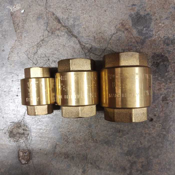 Brass Spring Check Valve 1/4” to 1” BSP Heavy Duty One Way Non Return ...