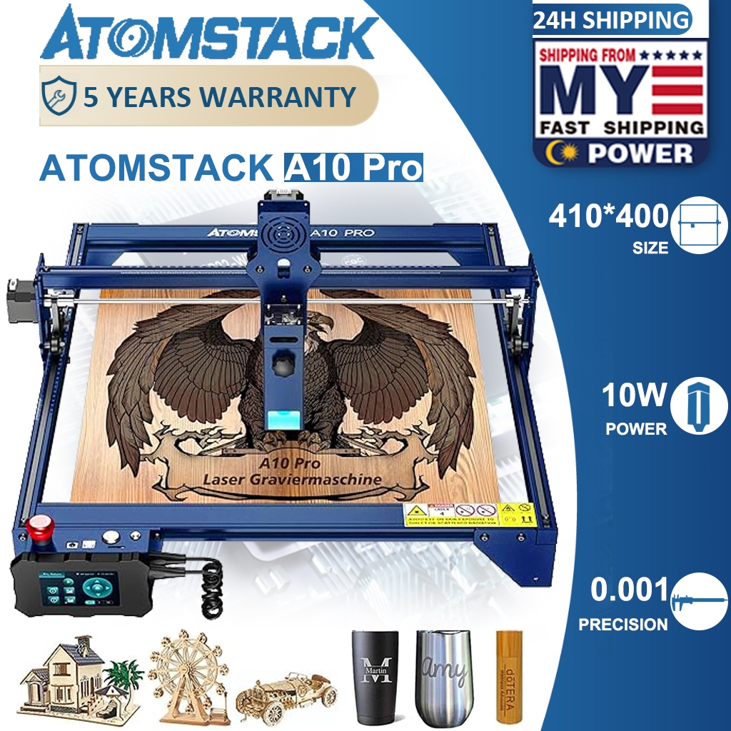 ATOMSTACK A10 Pro Laser Engraver 10W Cutting&Engraving Wood/Metal ...