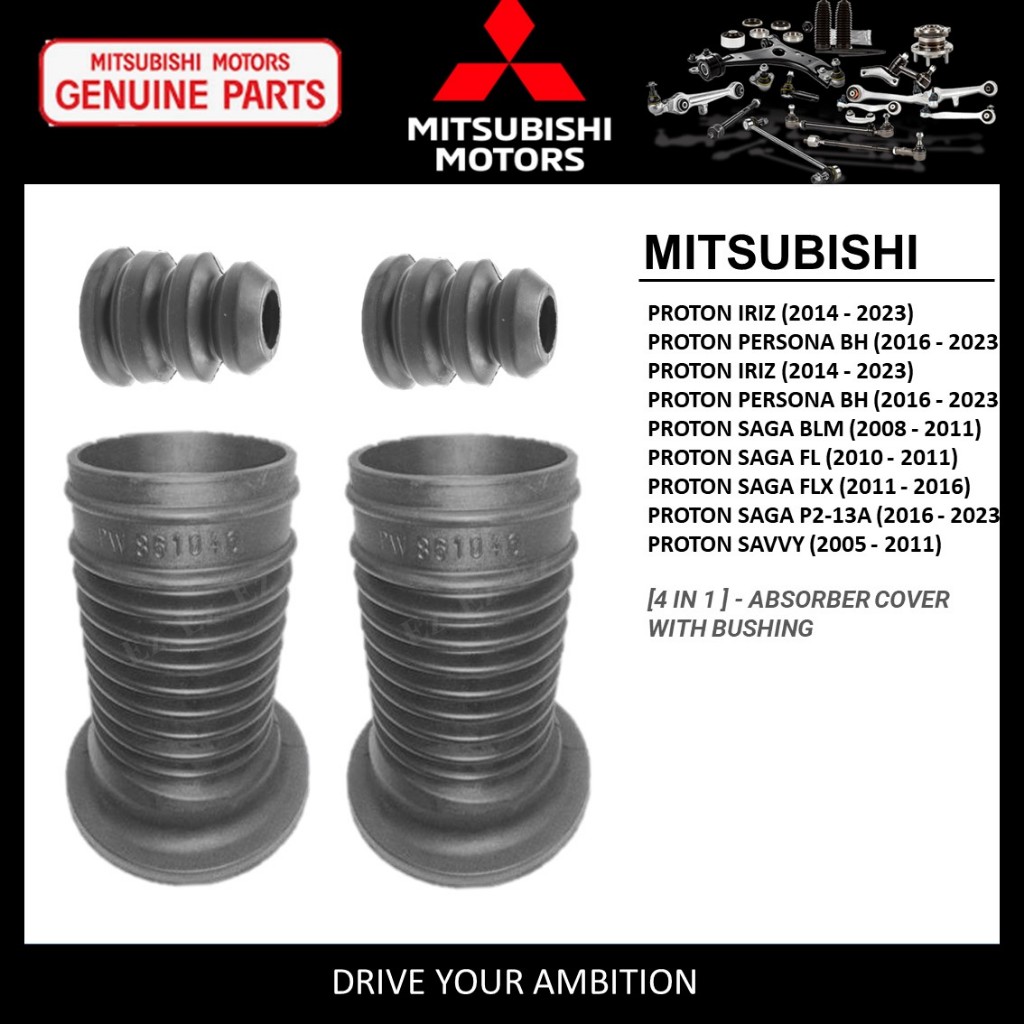 [4 IN 1] – FRONT ABSORBER COVER WITH SHAFT BUSH PROTON IRIZ PERSONA BH ...